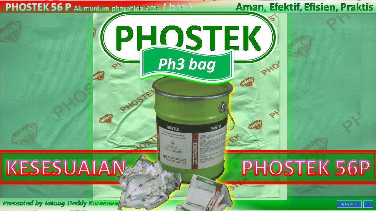 NPCA talk: It's Safe, It's Efisien, It's Versatile, This is Phostek bag