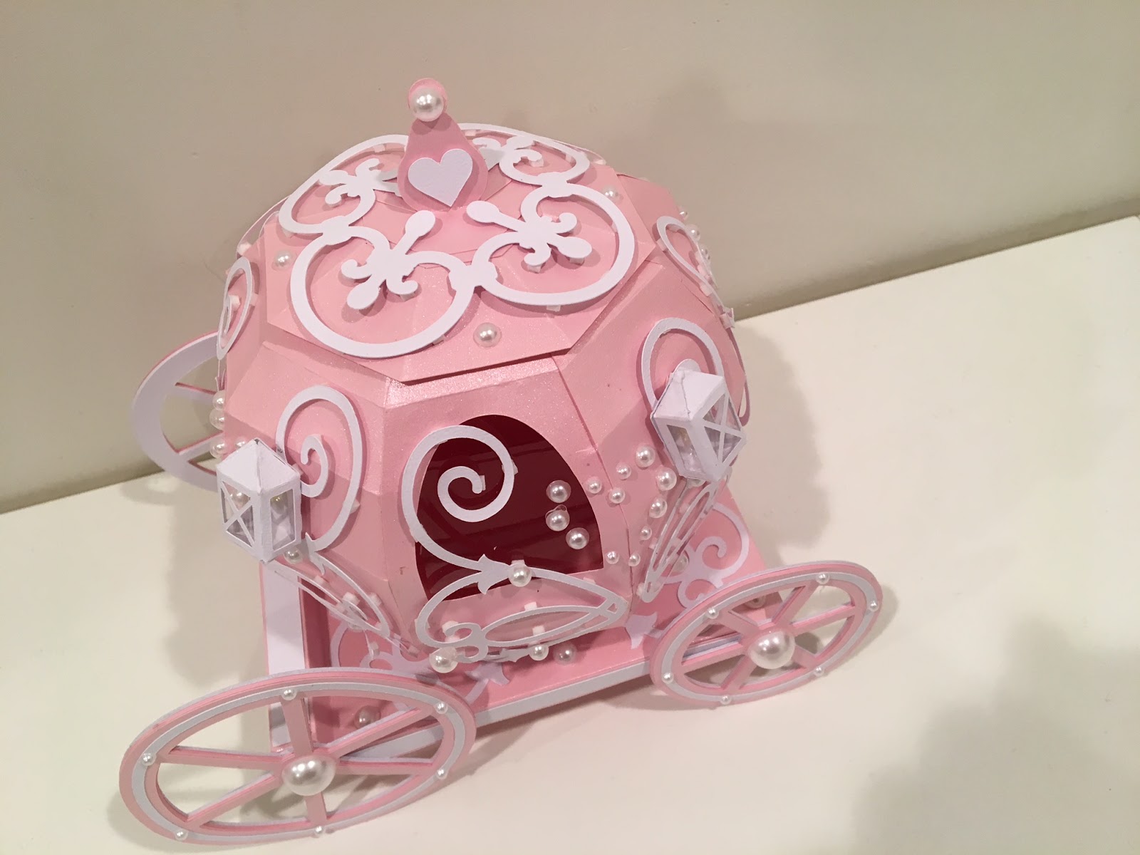 Cricutcraftyclare: Fantasy Paper Carriage Centerpiece