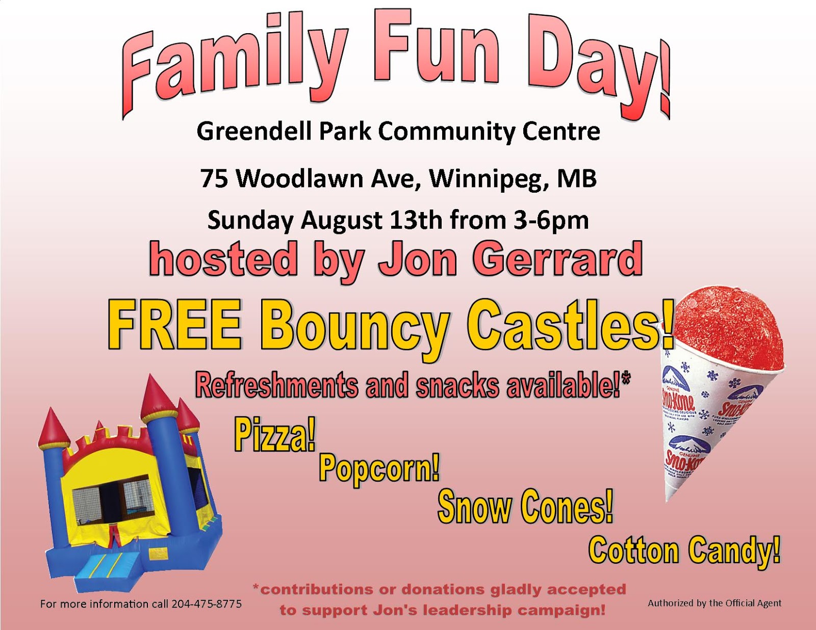 Come and join us for a day of family fun - Sunday August 13