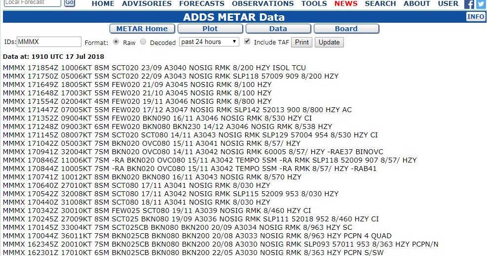 ¿Qué es un reporte METAR?