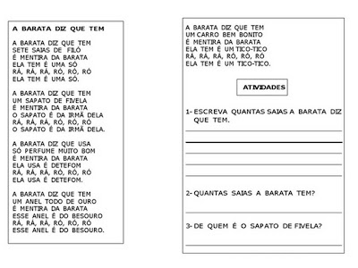 ENSINANDO E APRENDENDO COM A PROFª ANA ALICE: ATIVIDADES COM A MÚSICA ...