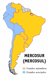 Geografianota10: Mapa do merco sul