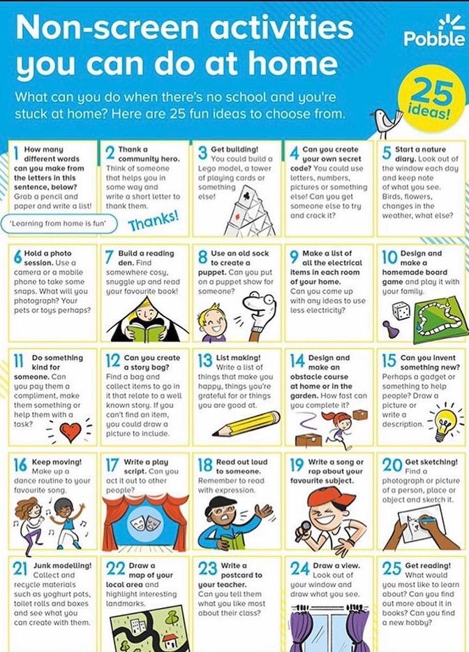 Stay At Home Activities