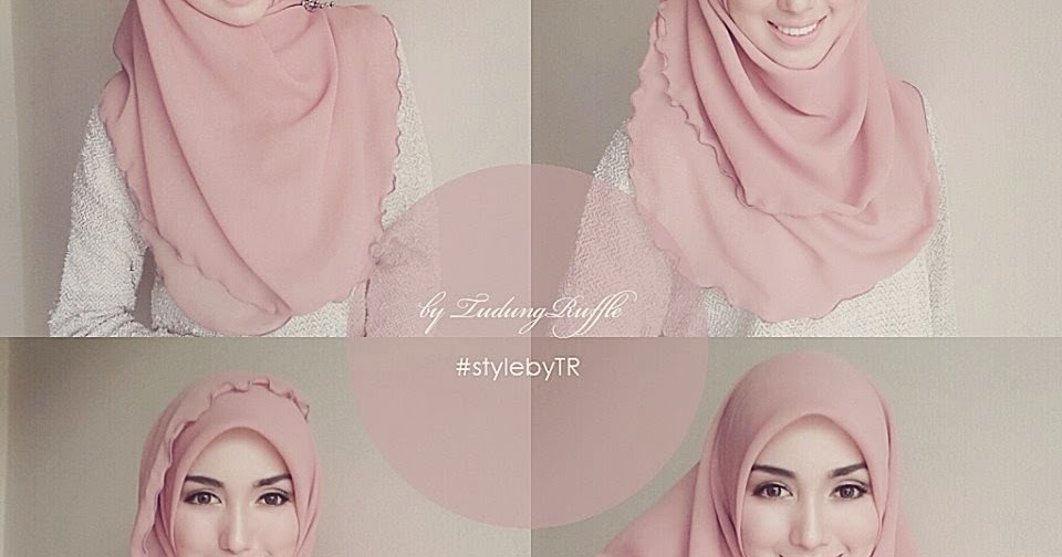 Tutorial Tudung Bawal Ruffle | Blog Sihatimerahjambu