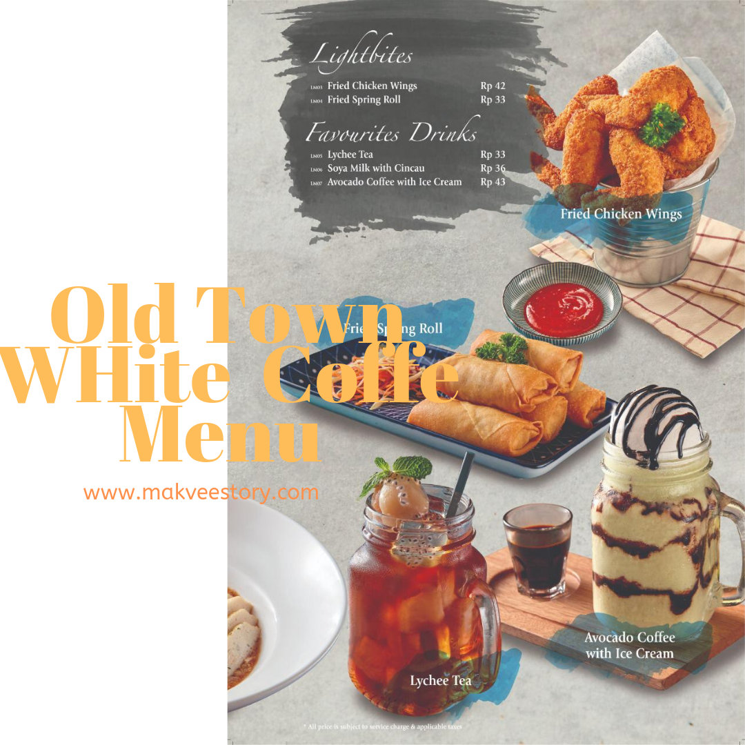 OldTown White Coffee Menu di Jogja Simanjuntak Bikin Pengen Semua ...