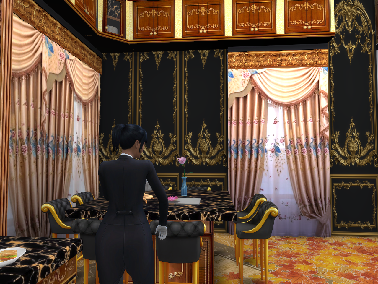 Anna Quinn Stories: Wallpapers DeLuxe For Your SIMS 4 Gilded Golden Set