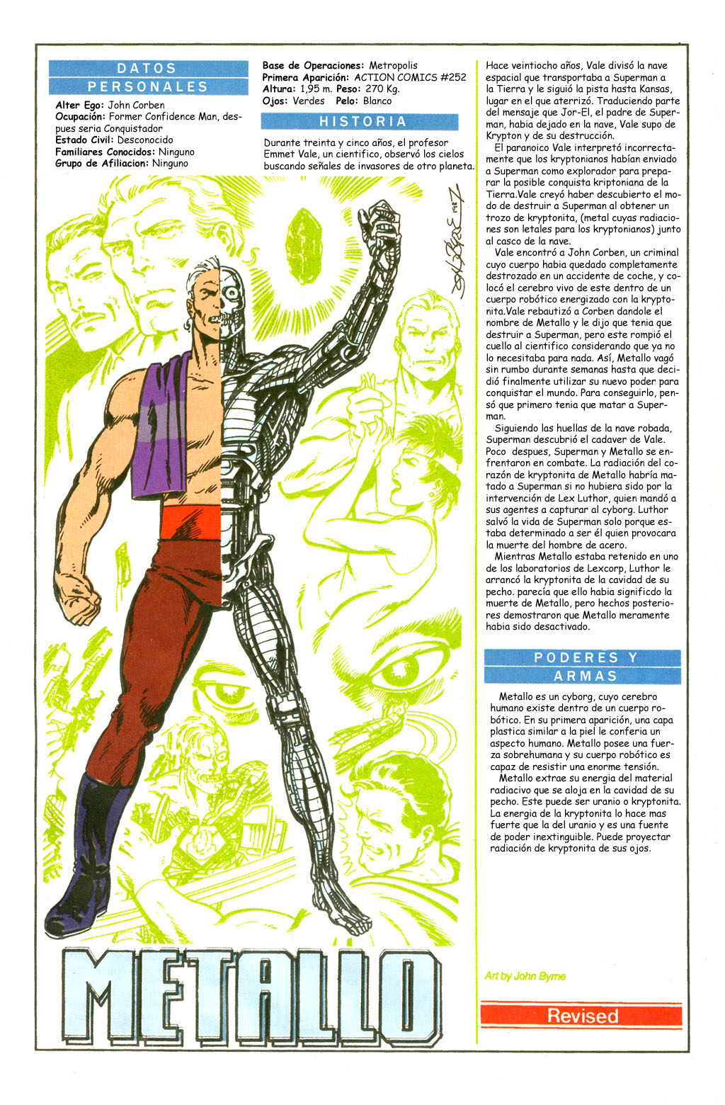 Fichas de Superheroes Marvel y DC: Metalo