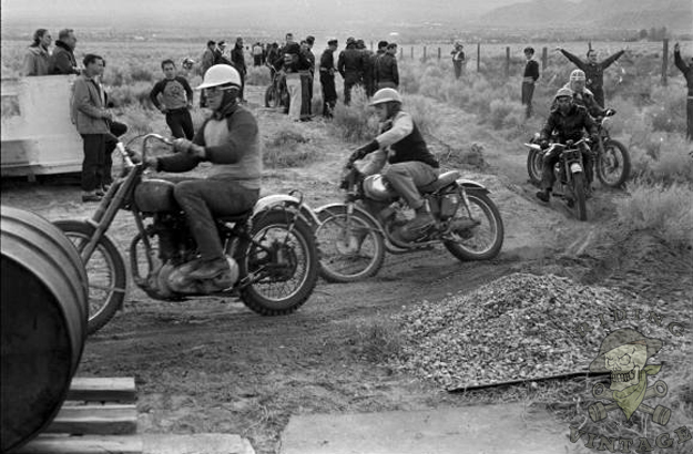 1955 National Motorcycle Race ~ Riding Vintage