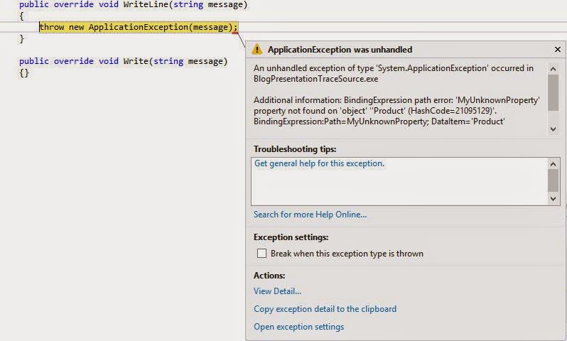 Jason Hales C Tips Detecting Binding Errors Wpf Presentationtracesources Databindingsource
