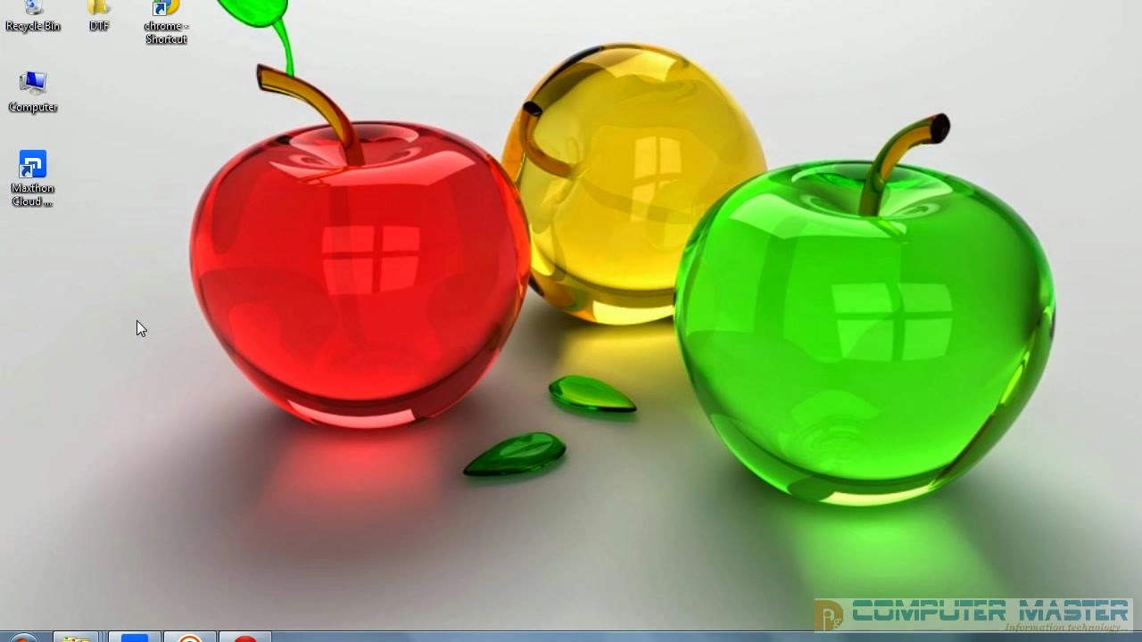 Computer Master How To Create Desktop Icon Shortcuts Windows 7 English Computer Master How To Create Desktop Icon Shortcuts Windows 7 English