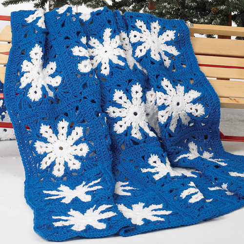 Beautiful Skills - Crochet Knitting Quilting : Icy Snowflake Afghan ...
