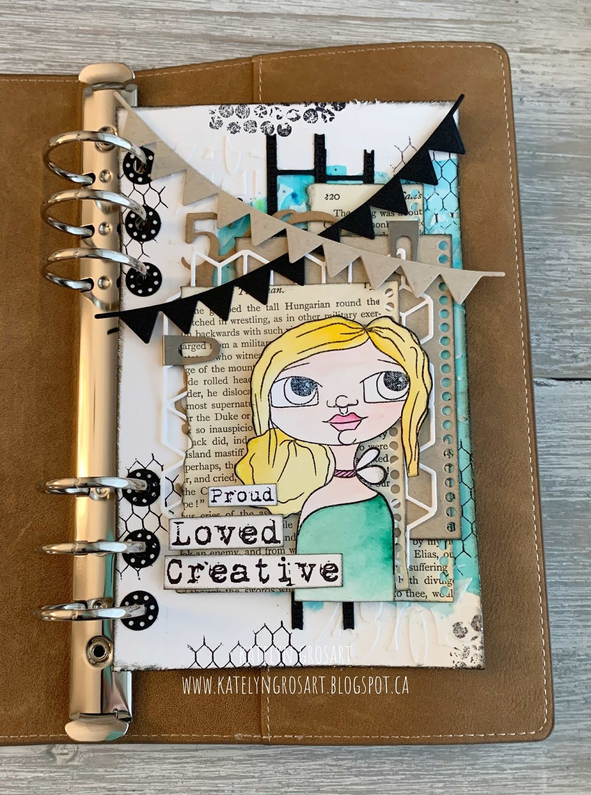 A Creative Journey: Proud, Loved, Creative Art Journal Page