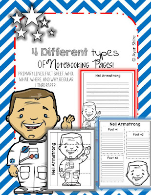 TeacherMomPlus3: Neil Armstrong Report + Craft