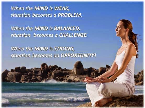 WHEN THE MIND IS WEAK, SITUATION BECOMES A PROBLEM. WHEN THE MIND IS ...