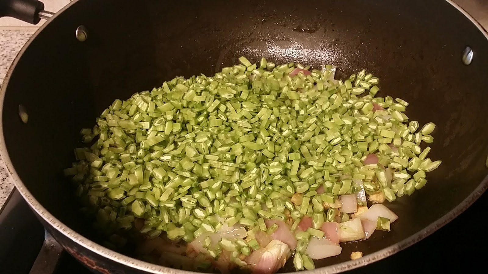 A Gourmet Meal: GUVAR PHALI SABZI/ CLUSTER BEANS VEGETABLE