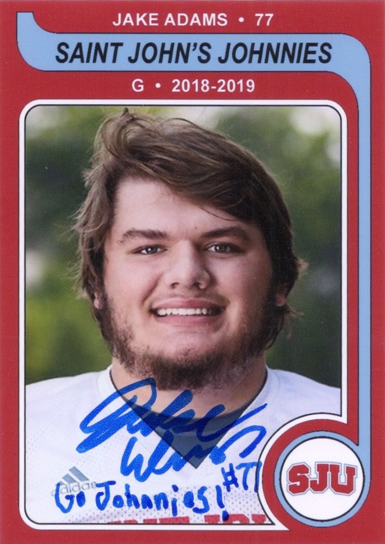 Minnesota Sports Autograph Project: JAKE ADAMS