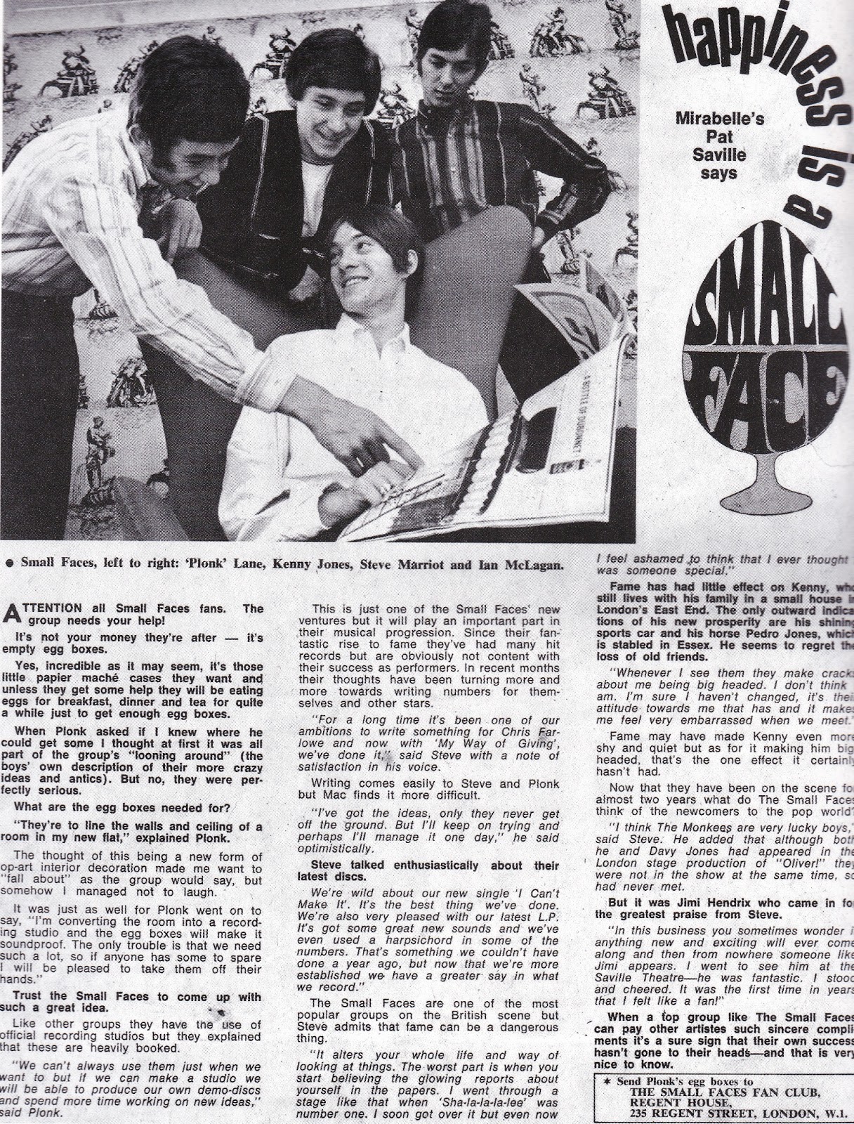 A Dandy In Aspic: Small Faces - 1960's Peacock Style Icons