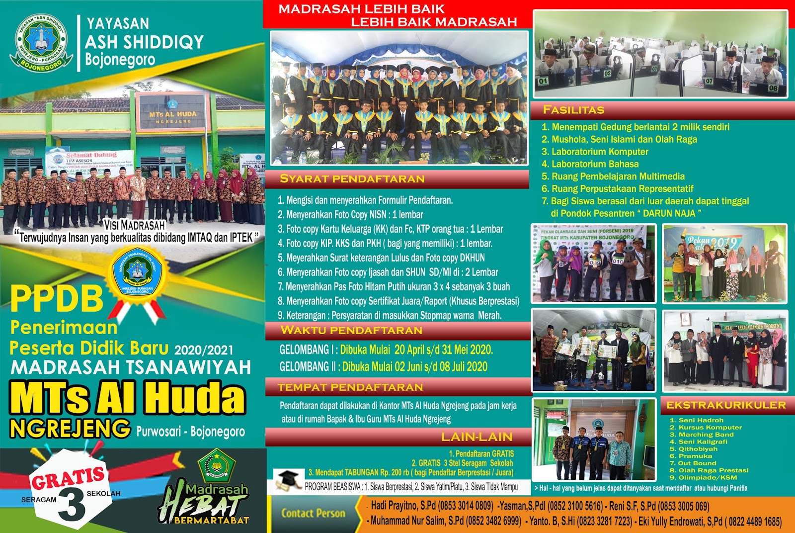 Pendaftaran Online PPDB MTs Al Huda Ngrejeng 2020 - MTs AL HUDA NGREJENG