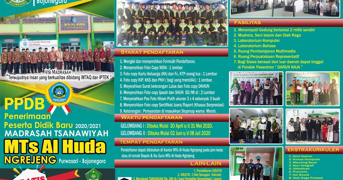 Pendaftaran Online PPDB MTs Al Huda Ngrejeng 2020 - MTs AL HUDA NGREJENG