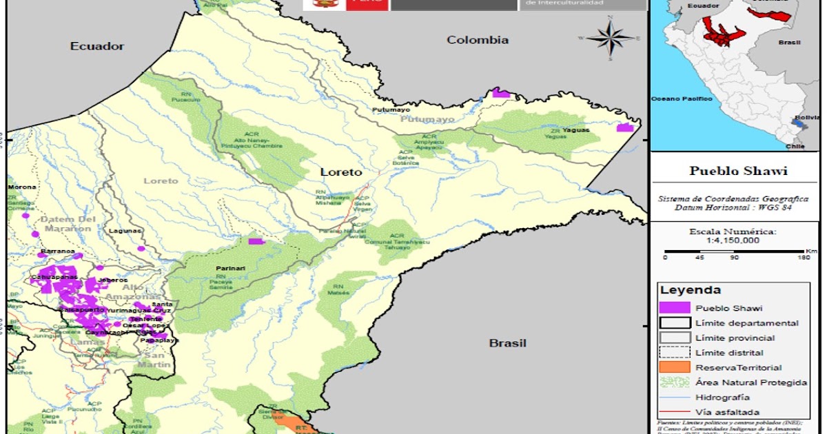Conozcamos la cultura shawi: UBICACIÓN GEOGRÁFICA