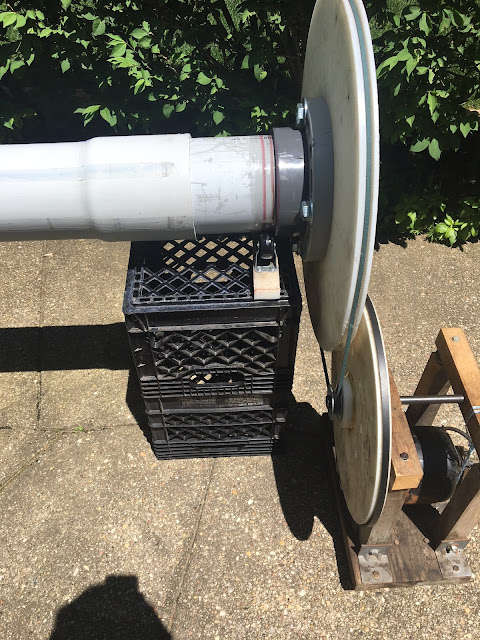 Coil Winding on Cantex 6 inch PVC Electrical Conduit