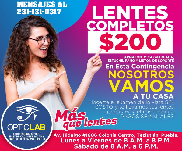 NOTICIAS TEZIUTLAN INFORMA: OPTIC-LAB TEZIUTLAN. EL MEJOR LABORATORIO ... NOTICIAS TEZIUTLAN INFORMA: OPTIC-LAB TEZIUTLAN. EL MEJOR LABORATORIO ...