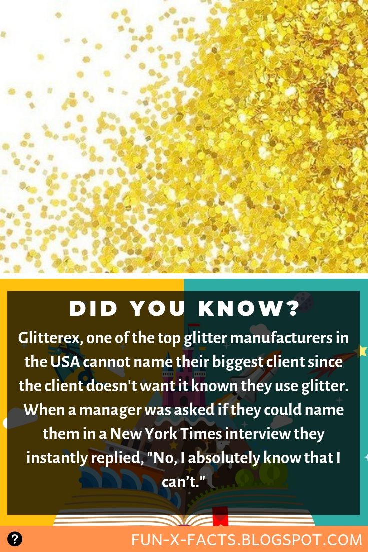 Interesting fact: Glitterex, one of the top glitter manufacturers in ...
