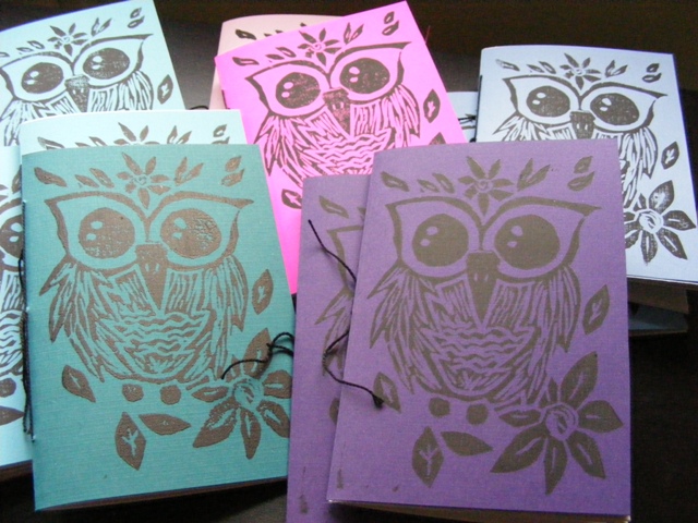 They Call Us Crafty: Owl Print Journals
