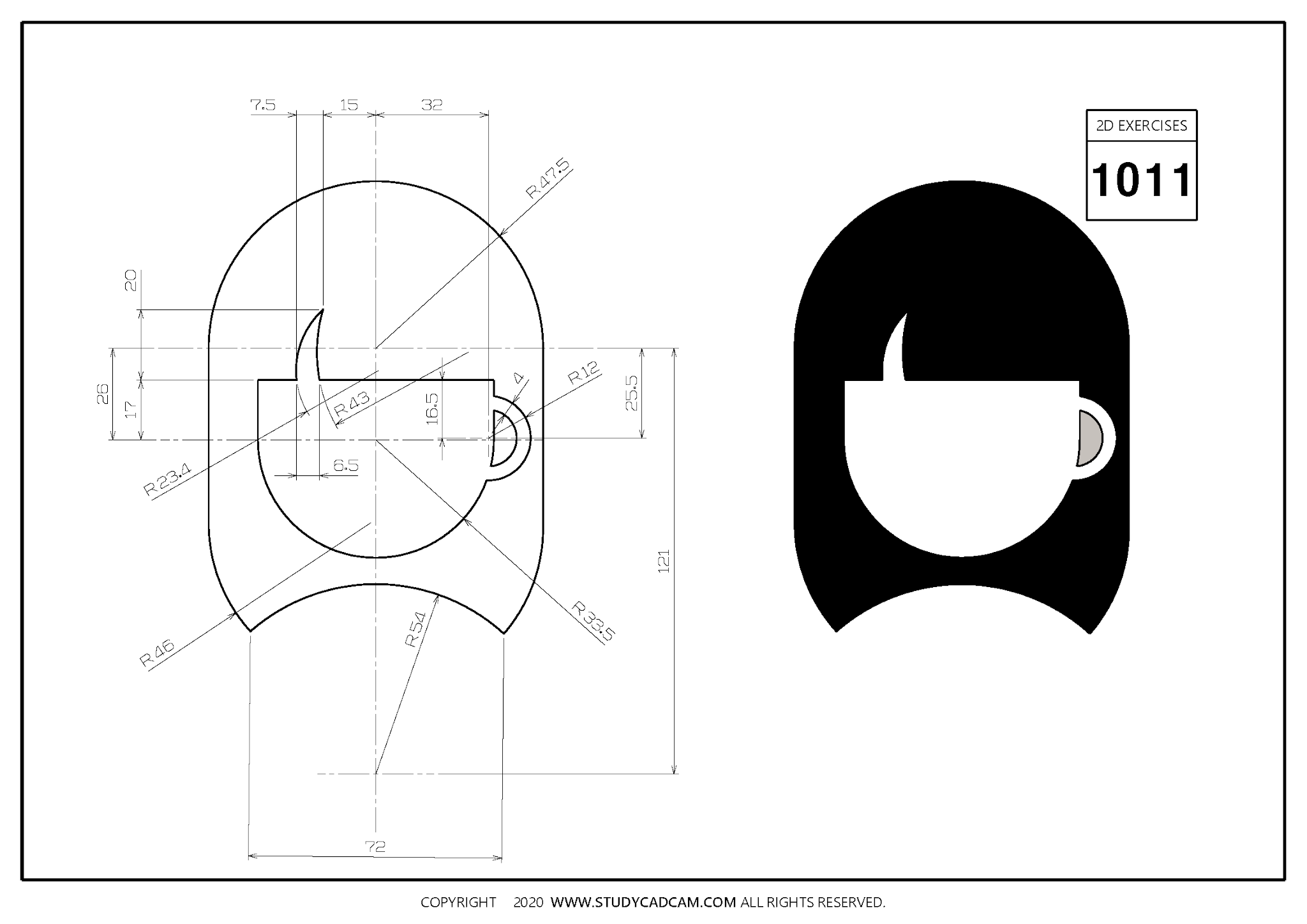Simple Autocad Drawings For Practice
