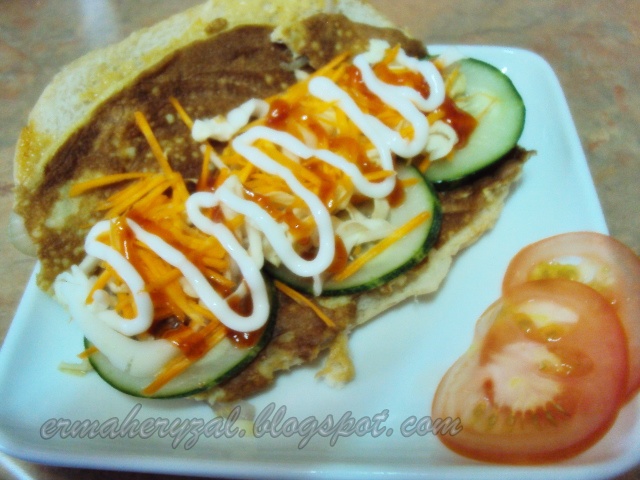 HALAMANKU: Roti John Daging (Mini) - Menu Sarapan Pagi