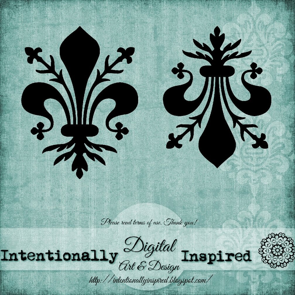 Intentionally Inspired: FREE Freebie Digital Vintage French Fleurs For ...