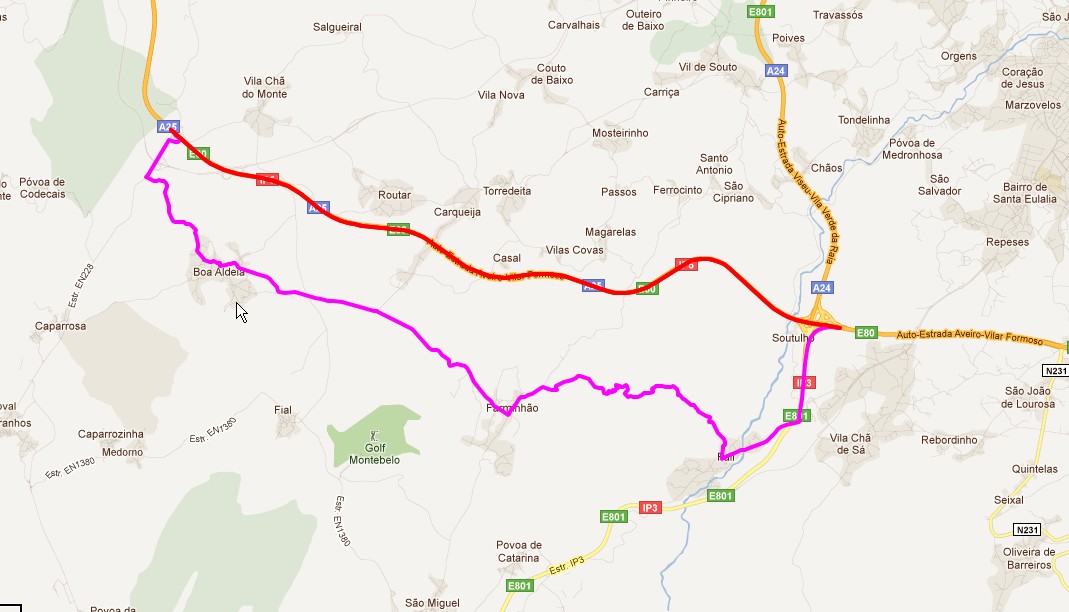 Viver na cidade da Guarda: A25 - Alternativas Pórtico a Pórtico