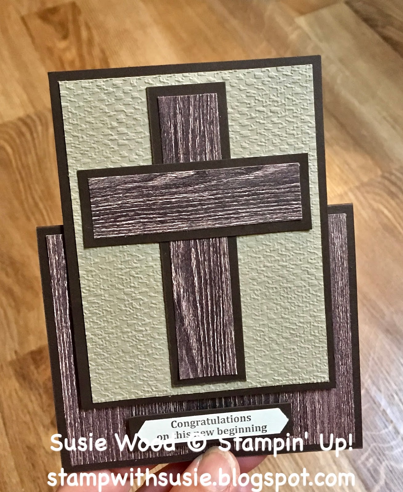 Stamp with Susie: A fun fold cross card!