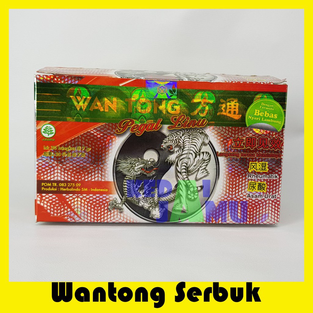 Obat Jamu Wantong Serbuk Original Herbalindo Obat Asam Urat