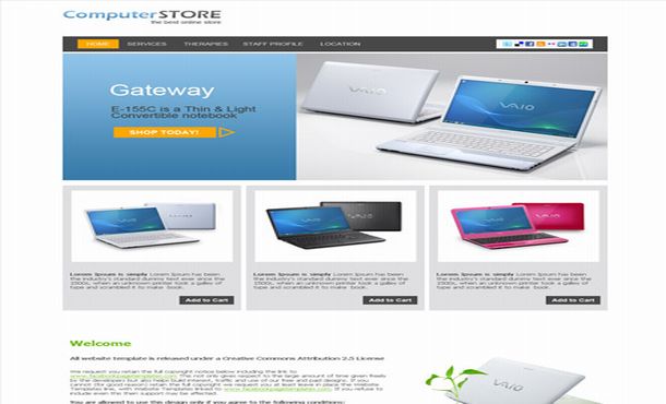 Digital Dark Blue Black Free CSS Template