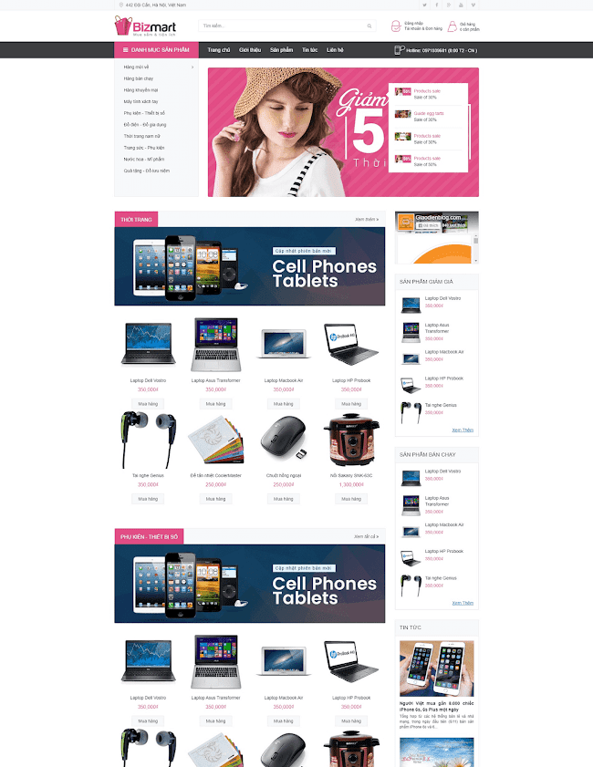 Bizmart E-commerce Blogger template