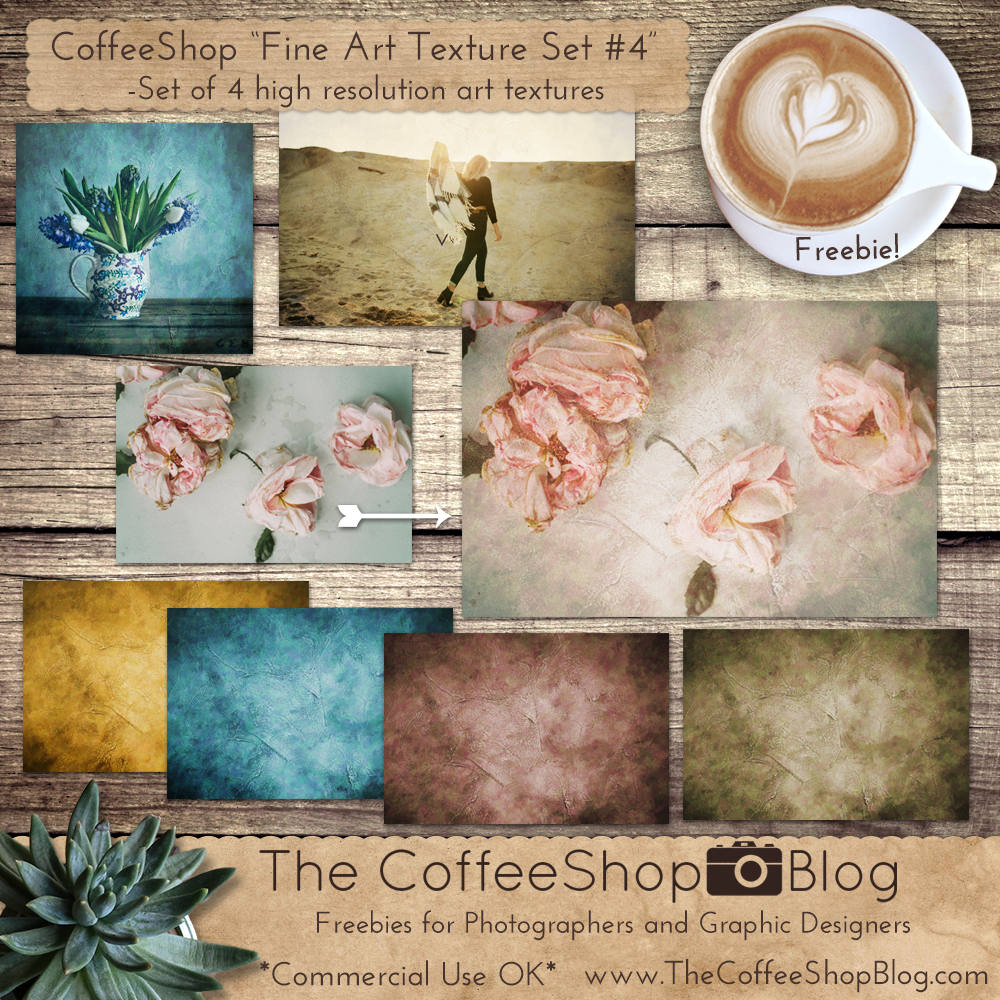The CoffeeShop Blog: CoffeeShop "Fine Art Texture Set #4"!