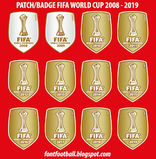 FONT FOOTBALL: Patch Badge Fifa World Cup Club Champions 2008 2009 2010 ...