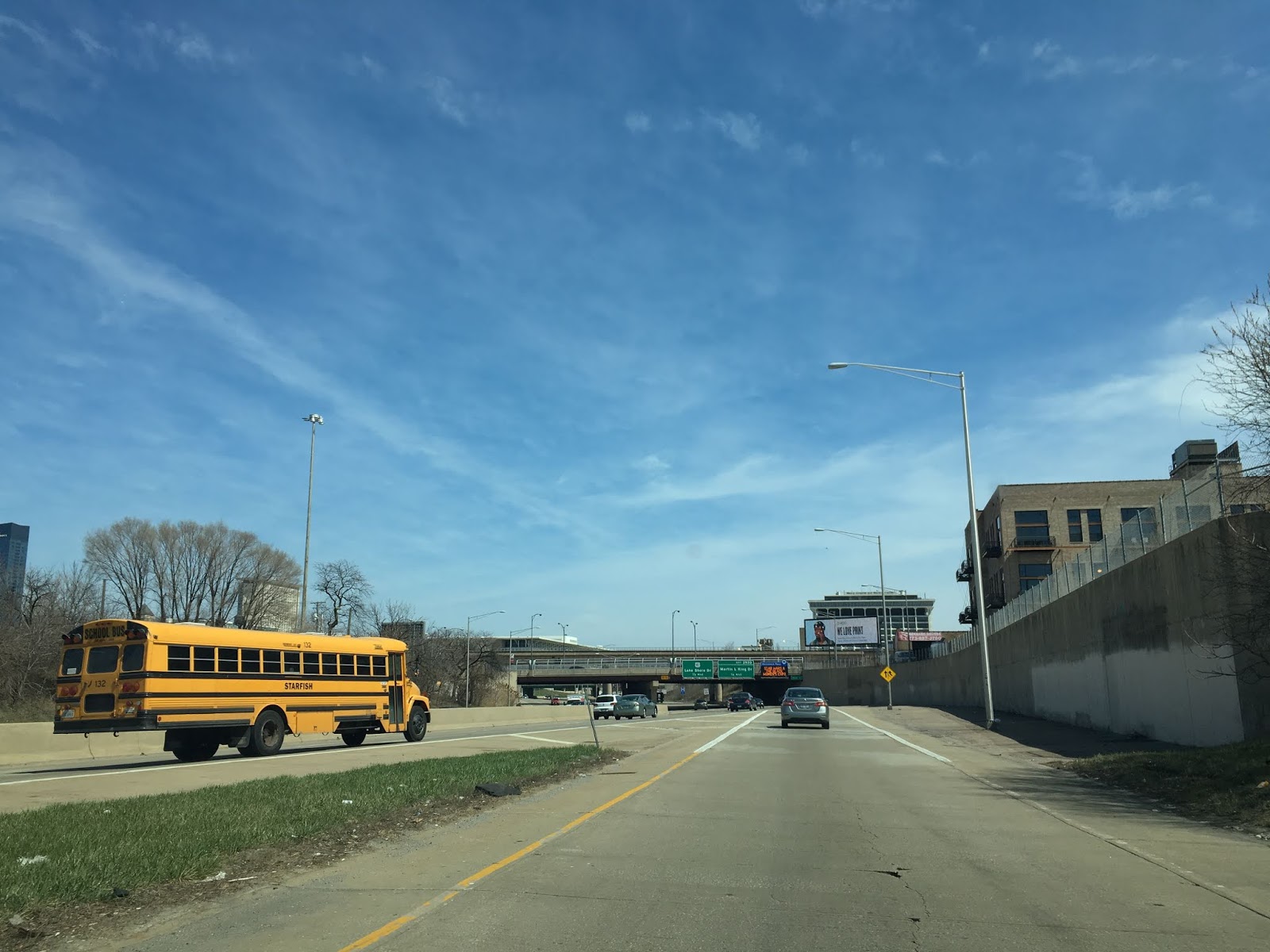 Northern Terminus of Interstate 55 on the Stevenson Expressway in Chicago
