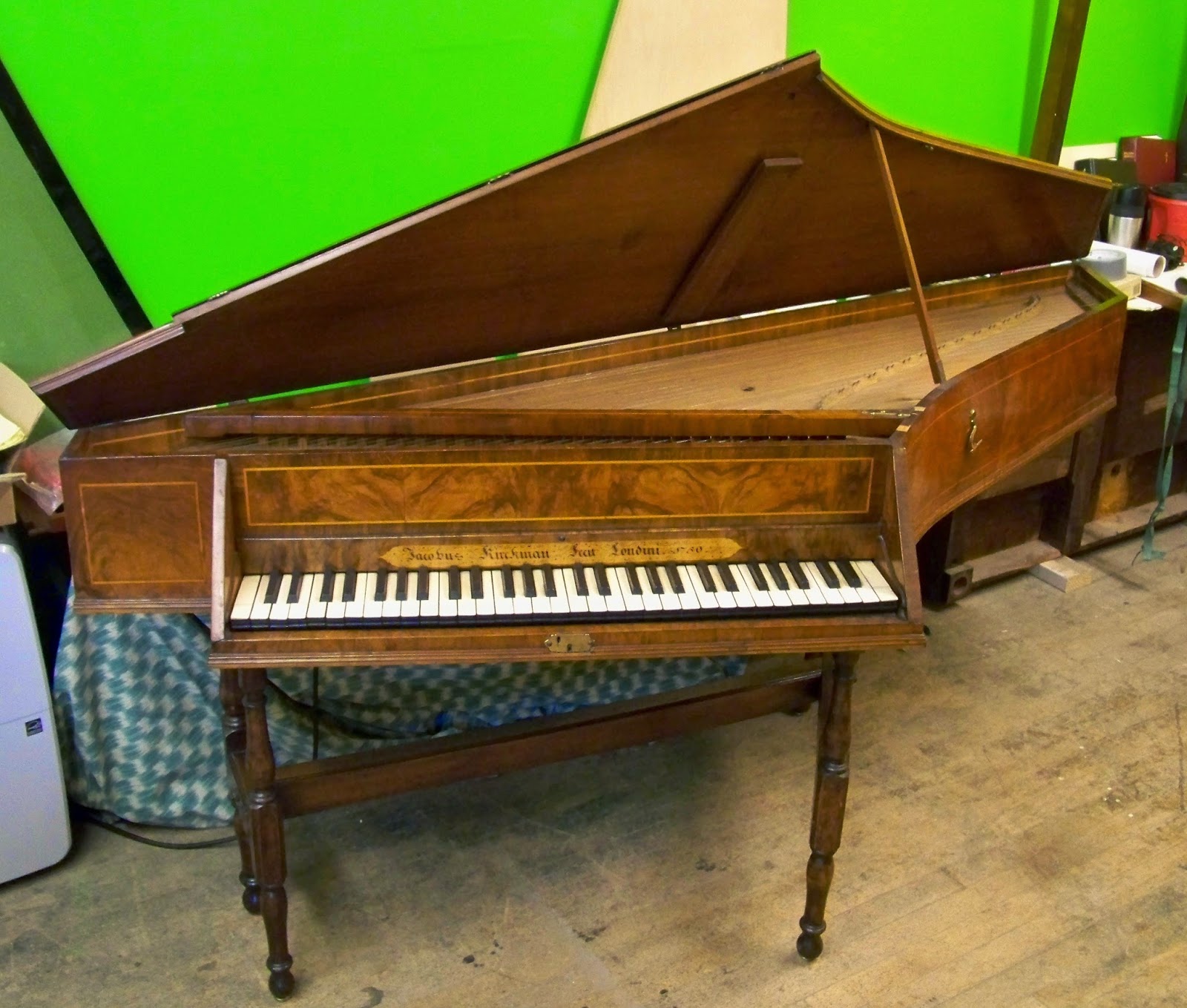 Antiquarian Keyboard Instruments: Jacob Kirckman bentside spinet, 1750 ...