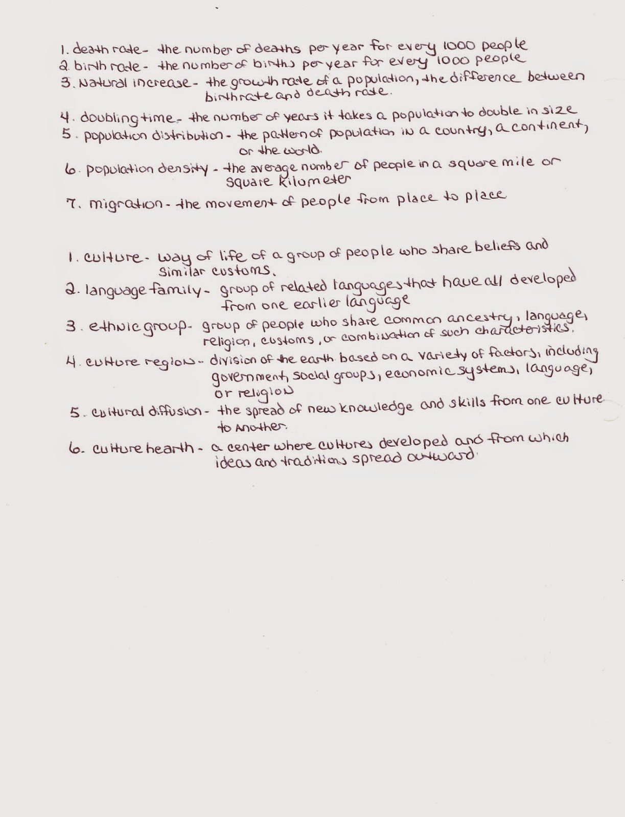 Mr. E's World Geography Page: World Geography 2017 - Chapter 4 - Human ...