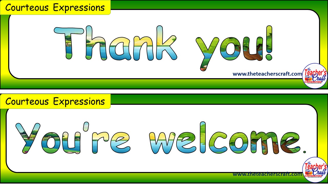 COURTEOUS EXPRESSIONS/ DAYS/ MONTHS - The Teachers Craft PH