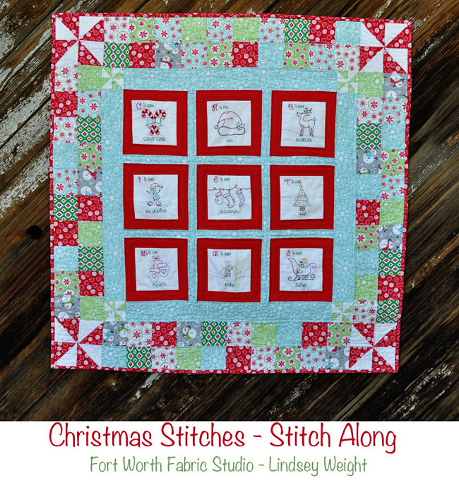 Fort Worth Fabric Studio: Christmas Stitches - Stitch Along