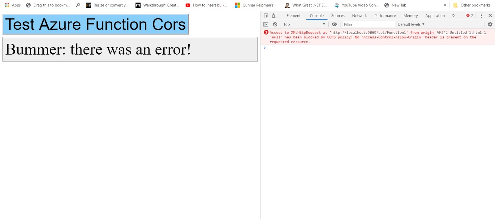 Azure Functions - Common Developer Requirements
