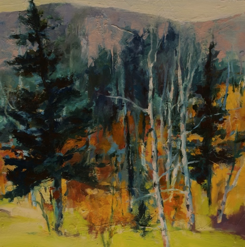 Contemporary Artists of Colorado: Abstract Landscape Tree Mountain ...