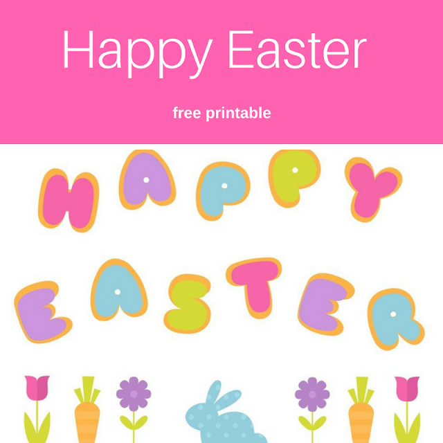 Happy Easter free printable |Keeping it Real