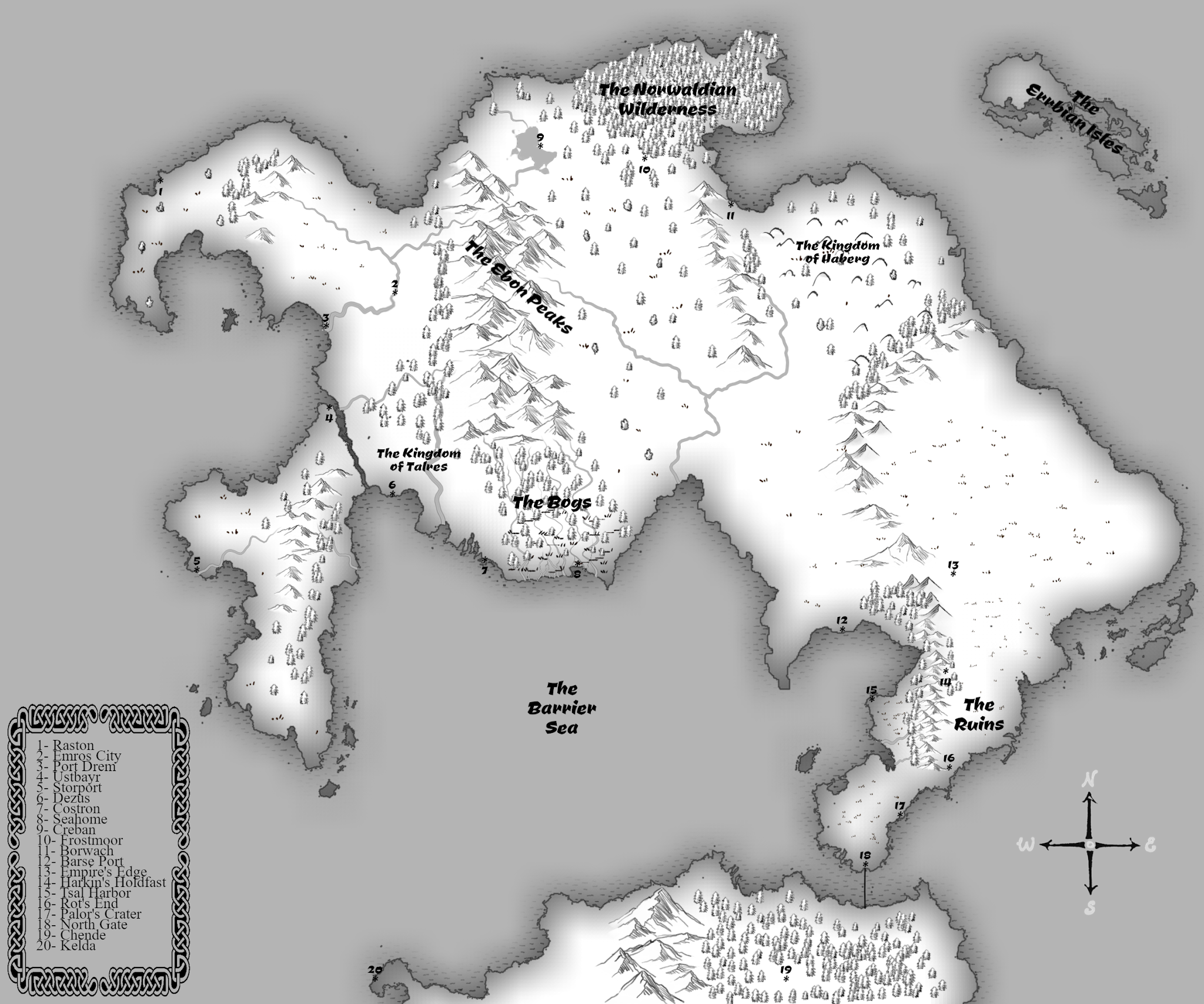 Tales From The Emrosian Empire: Maps!