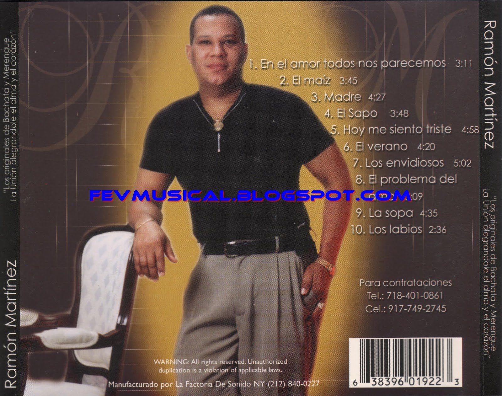 FEV MUSICAL: 1990's - Ramon Martinez - Los Originales De Bachata y ...