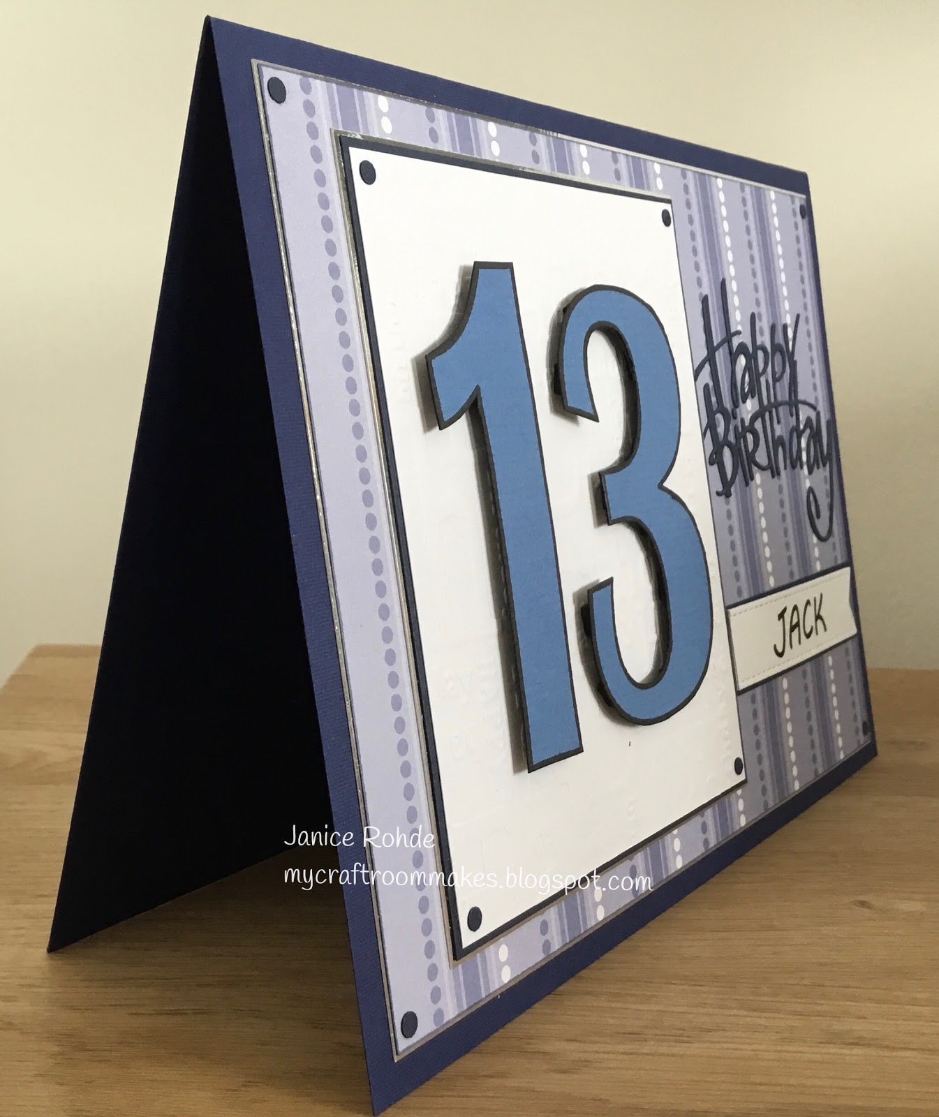My Craft Room Makes: 13th Birthday Card