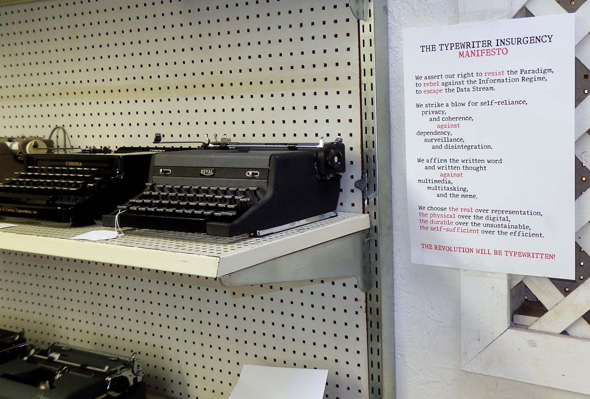 SF Bay Area type-in report/ /THE TYPEWRITER REVOLUTION